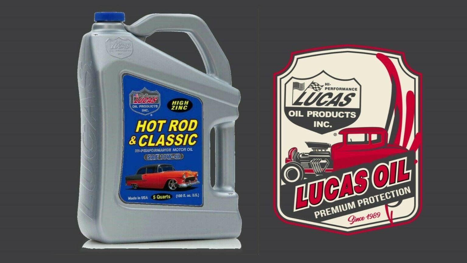 #10683 LUCAS 10W/40 Hot Rod & Classic Car Oil High Zinc 5 quart ...